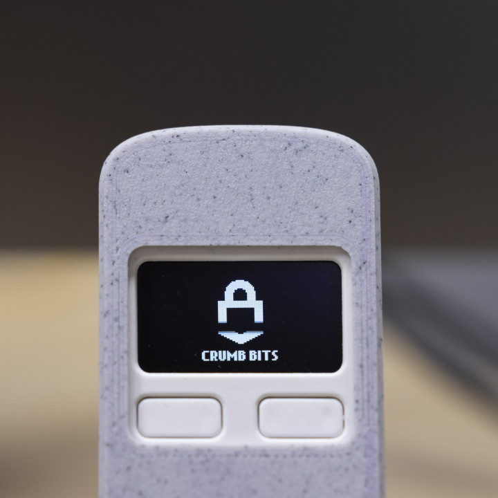 3D Printable Trezor One Case/Stand by Devin Enrique Büchele de Montes