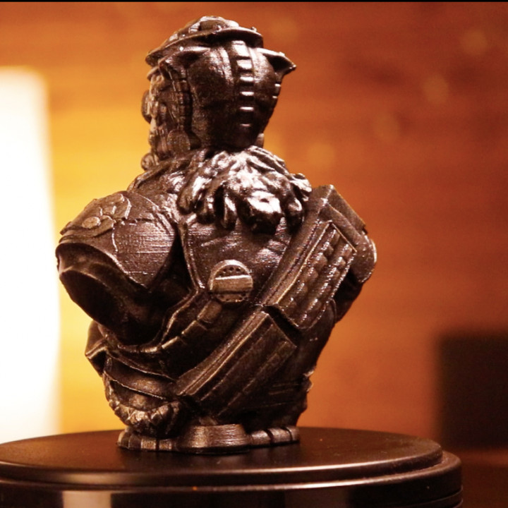 3D Printable Bloodhound-Bust from "Apex Legends" (Support Free Model ...