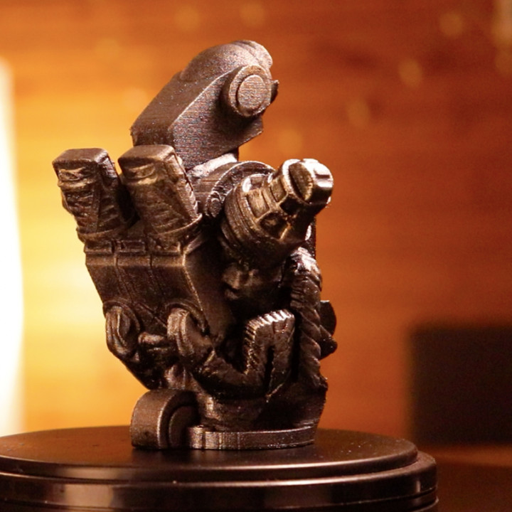 3D Printable Pathfinder-Bust from "Apex Legends" (Support Free Model ...