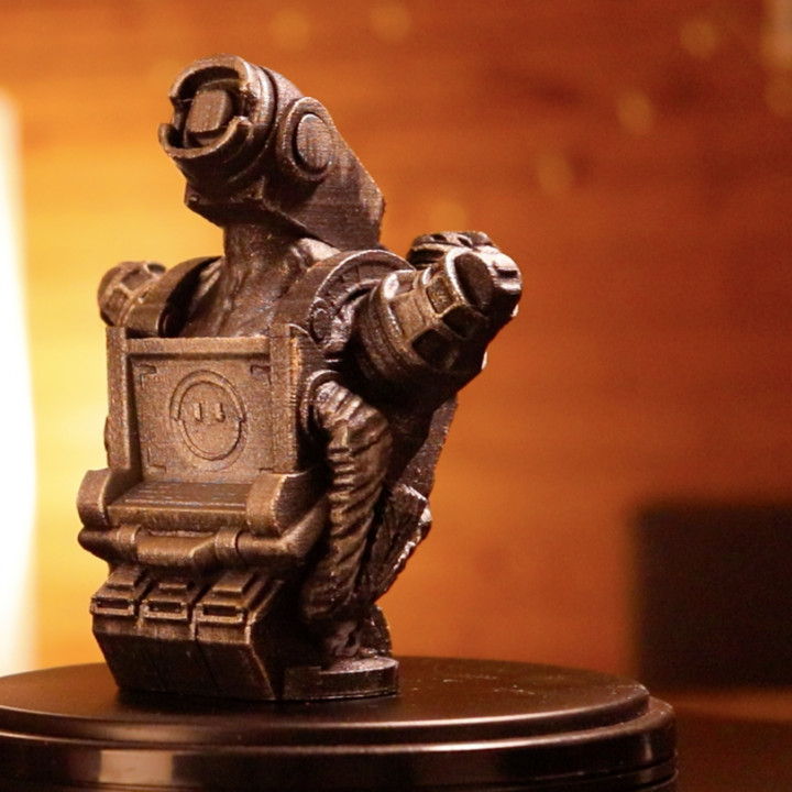 3D Printable Pathfinder-Bust from "Apex Legends" (Support Free Model ...