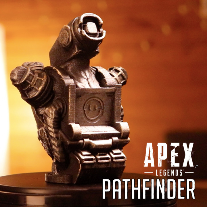 3D Printable Pathfinder-Bust from "Apex Legends" (Support Free Model ...