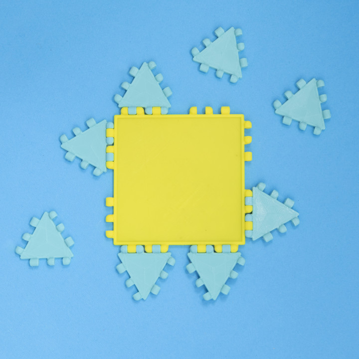 3D Printable Polypanels // 2x2 Square by Devin Enrique Büchele de Montes