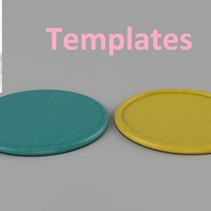 3D Printable Templates for coasters by Idea Lab