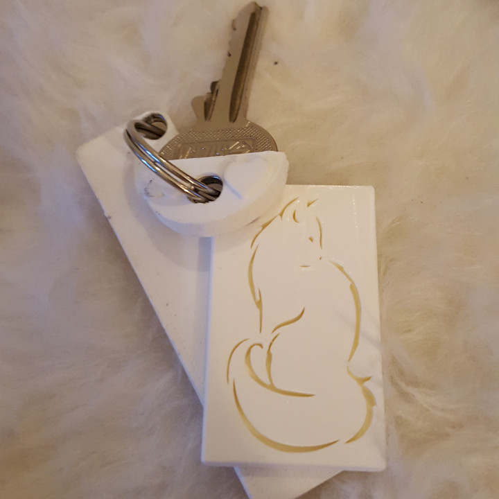 3D Printable Keychain 'cat' by raimonvibe