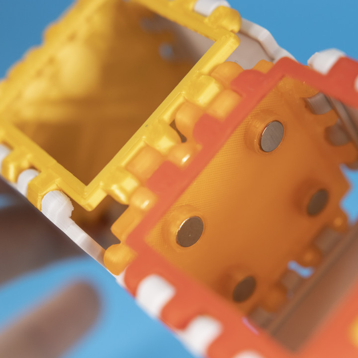 3D Printable Polypanels // Square Magnet Panel by Devin Enrique Büchele ...