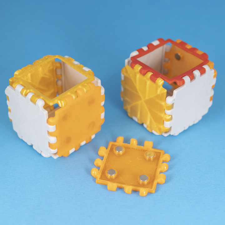 3D Printable Polypanels // Square Magnet Panel by Devin Enrique Büchele ...