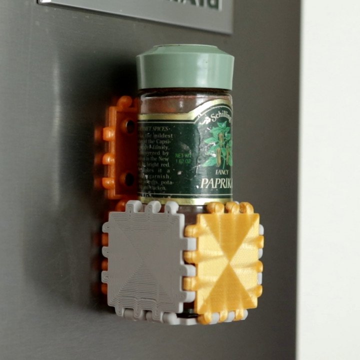 3D Printable Polypanels // Square Magnet Panel by Devin Enrique Büchele ...