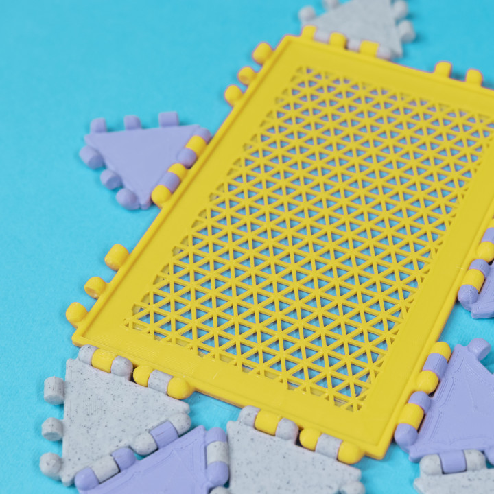 3D Printable Polypanels // 3x2 Rectangle by Devin Enrique Büchele de Montes