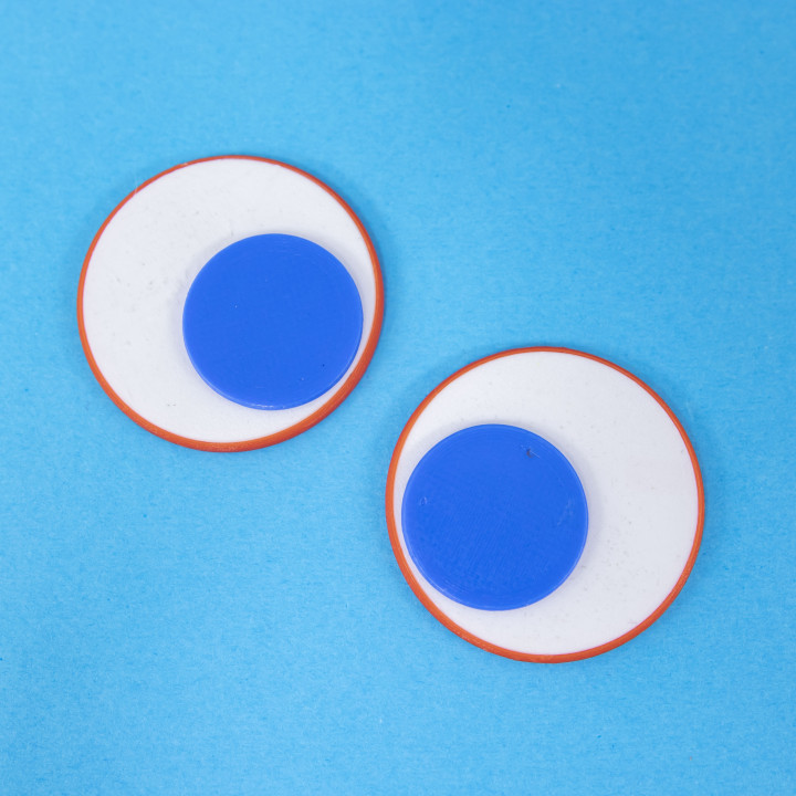 3D Printable Googly Eye Super Pack by Devin Enrique Büchele de Montes