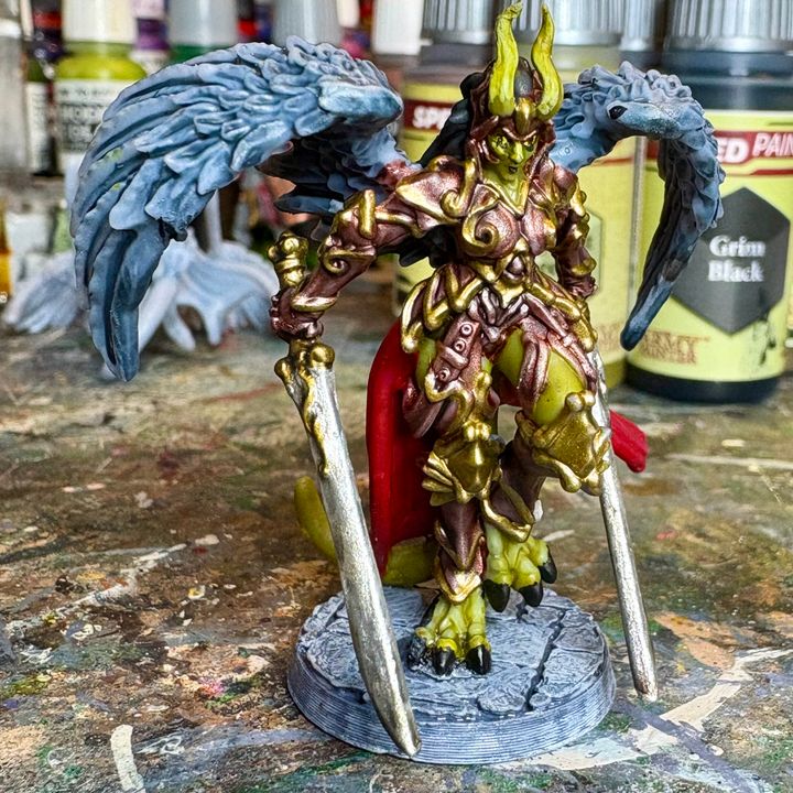 3D Print of Erinyes - Hell Angel - PRESUPPORTED - Hell Hath No Fury ...