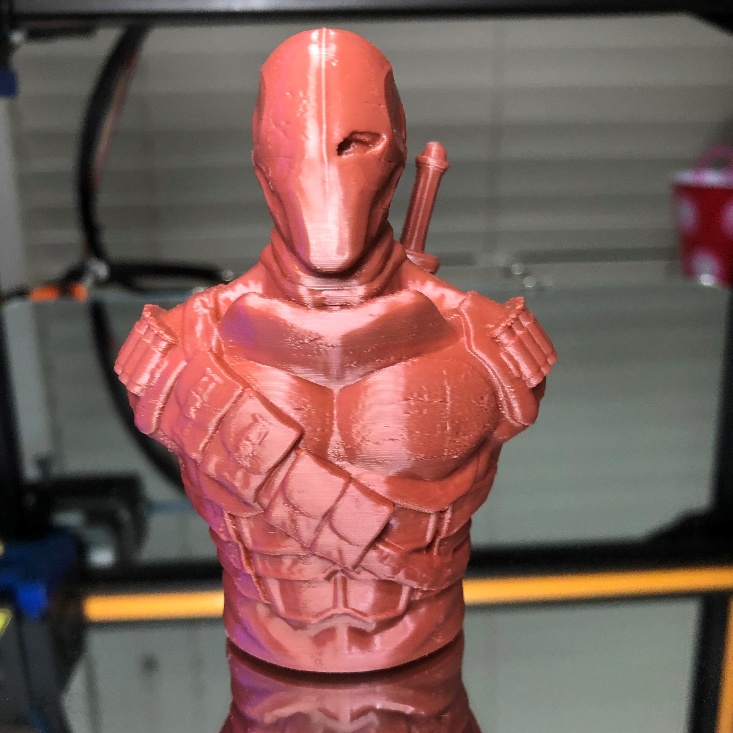3D Print of Deathstroke / Slade Joseph Wilson (support free bust) by LuanVu