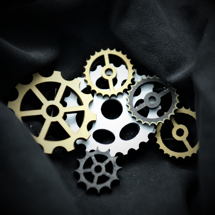 3D Printable Steampunk Cogs by Clockspring