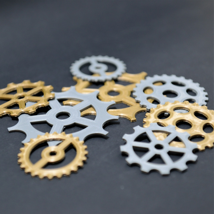 3D Printable Steampunk Cogs by Clockspring