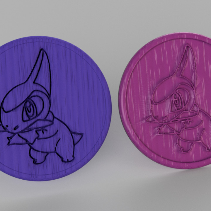 3D Printable Pokemon go coasters (pair) by Idea Lab