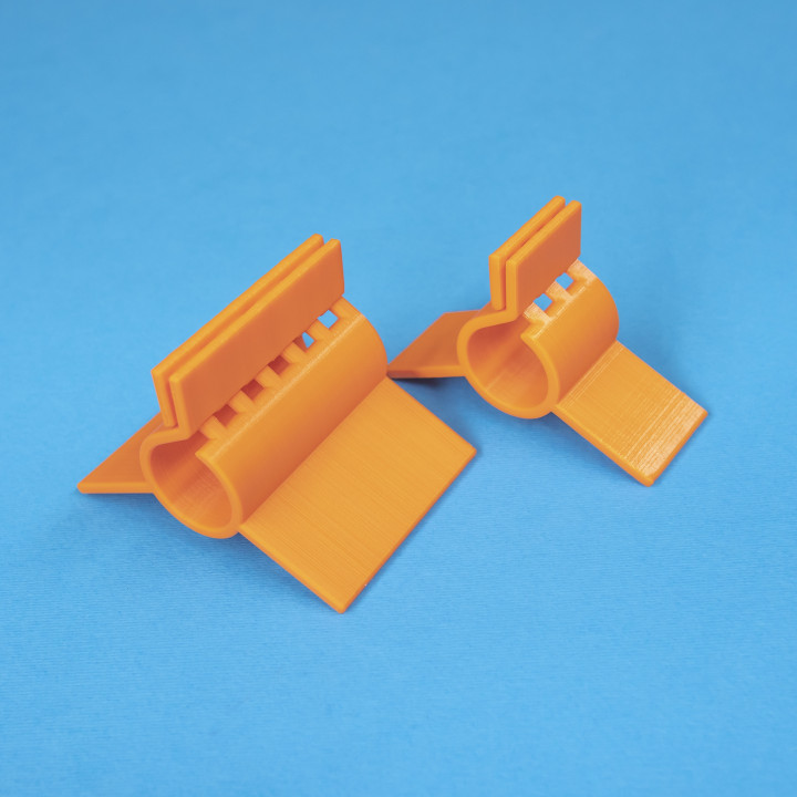 3D Printable Compliant Stand Clips by Devin Enrique Büchele de Montes