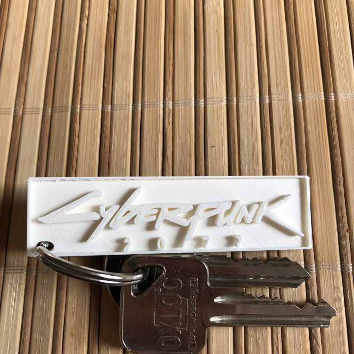 3D Printable Cyberpunk 2077 keychain by raimonvibe