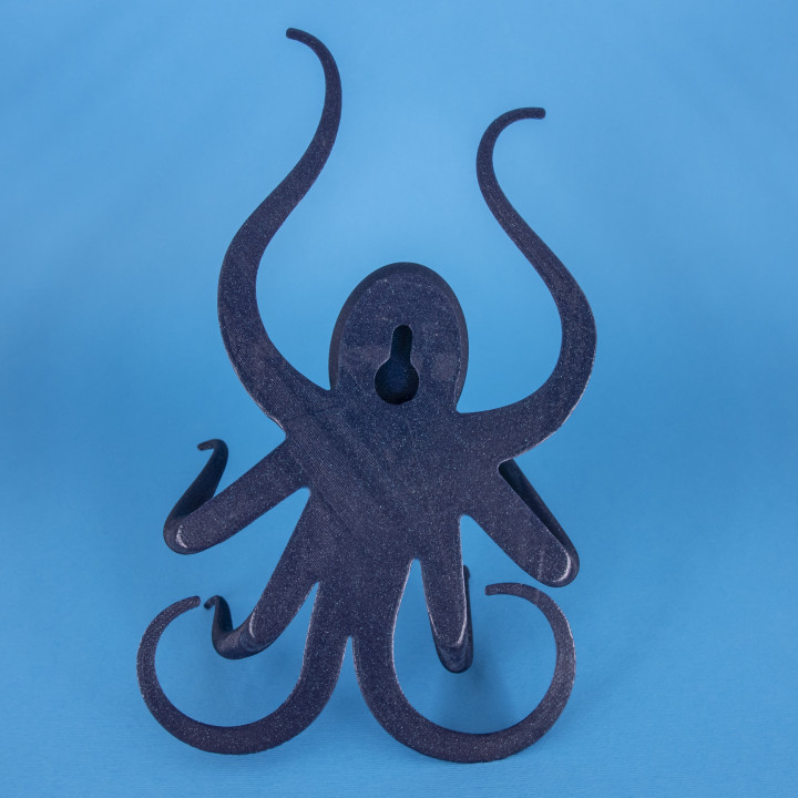 3D Printable Octopus // Wall Hanger by Devin Enrique Büchele de Montes