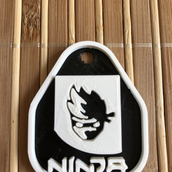 3D Printable Ninja Keychain (single extruder) by Raimon Baudoin