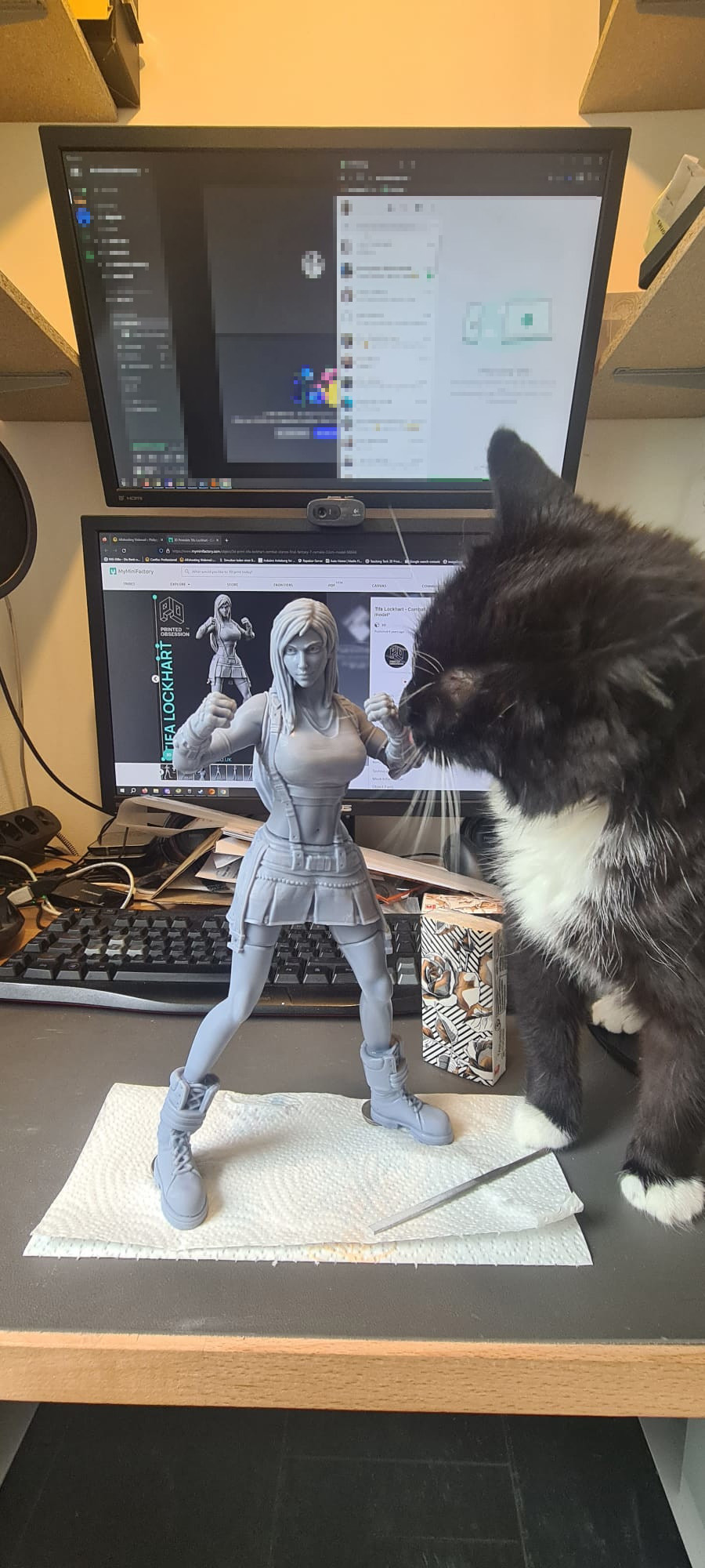 3D Print of Tifa Lockhart - Combat Stance - Final Fantasy 7 Remake ...