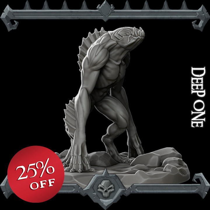 3D Printable Deep One by RocketPigGames