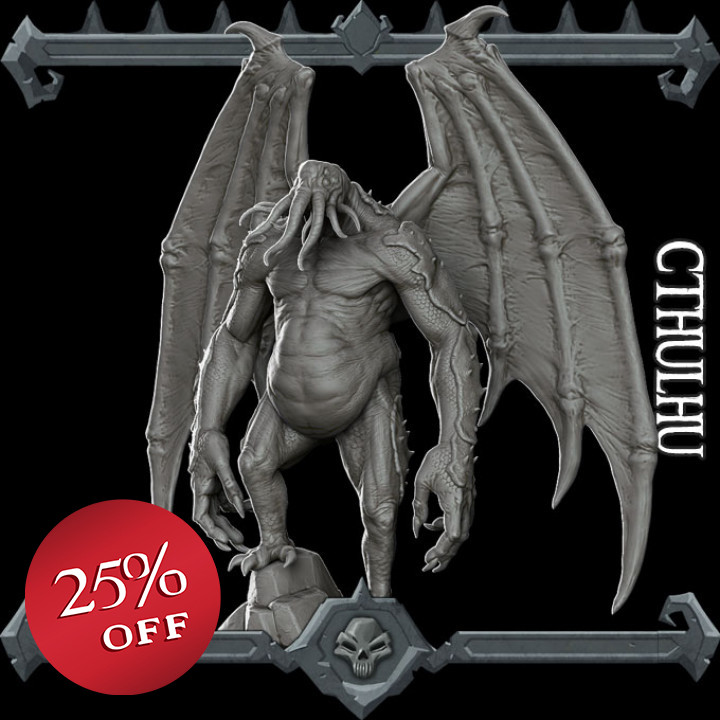 3D Printable Epic Model Kit: Cthulhu by RocketPigGames
