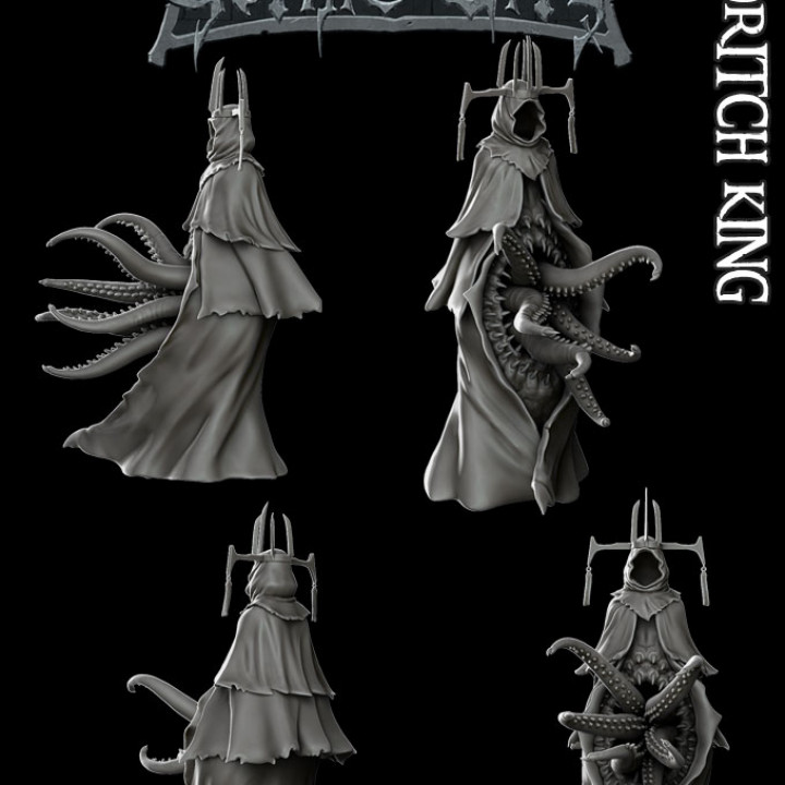 3D Printable Epic Model Kit: Eldritch King by RocketPigGames