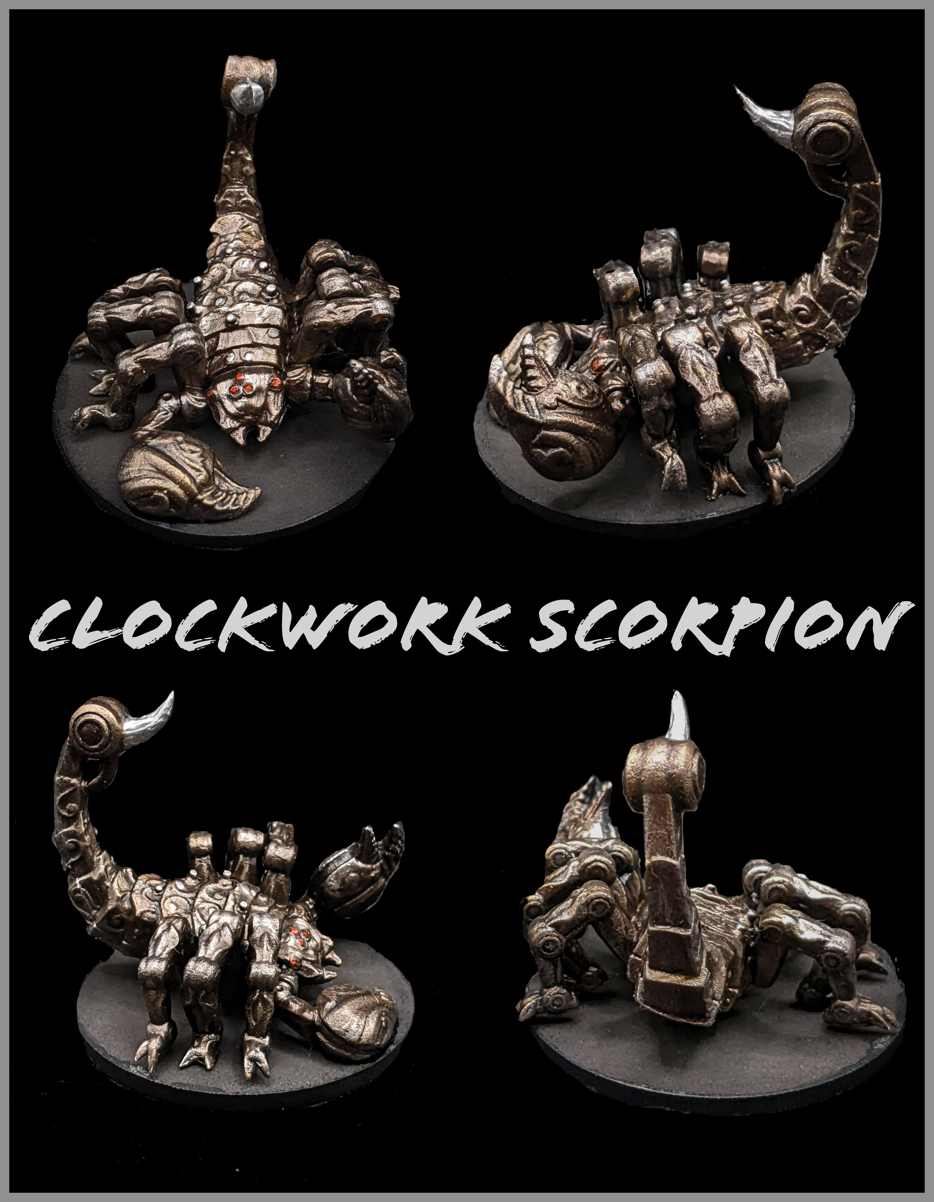 3D Printable Clockwork Scorpion by RocketPigGames