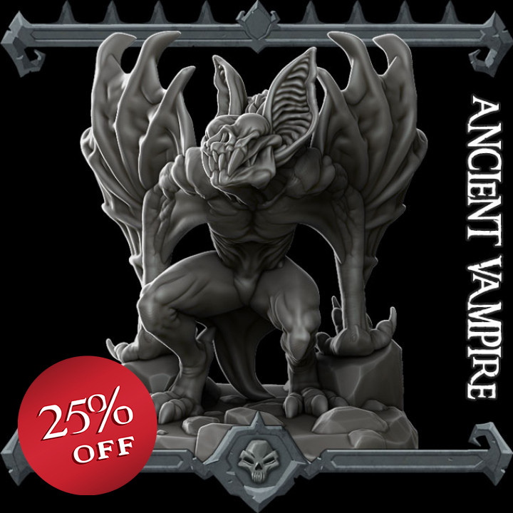 3D Printable Ancient Vampire by RocketPigGames
