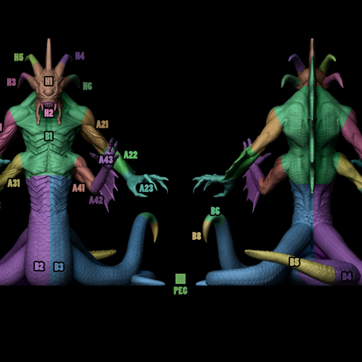 3D Printable Epic Model Kit: Dagon by RocketPigGames