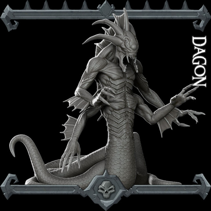 3D Printable Epic Model Kit: Dagon by RocketPigGames