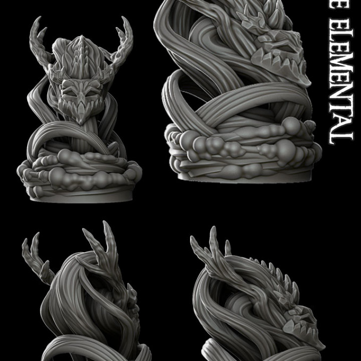 3D Printable Fire Elemental by RocketPigGames