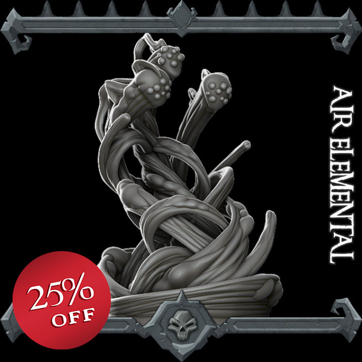 3D Printable Air Elemental by RocketPigGames