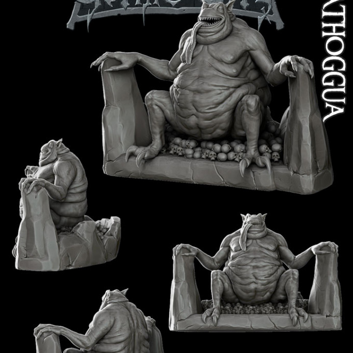 3D Printable Epic Model Kit: Tsathoggua by RocketPigGames