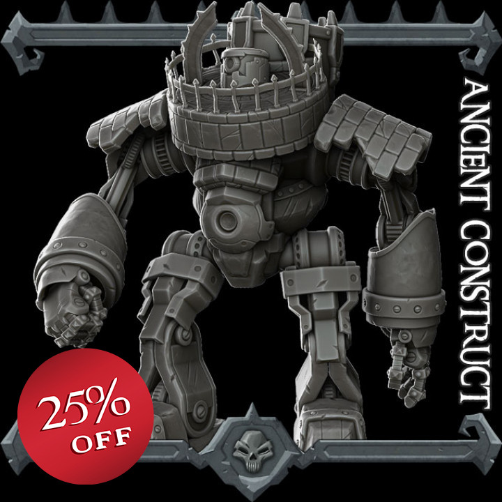 3D Printable Epic Model Kit: Ancient Construct by RocketPigGames