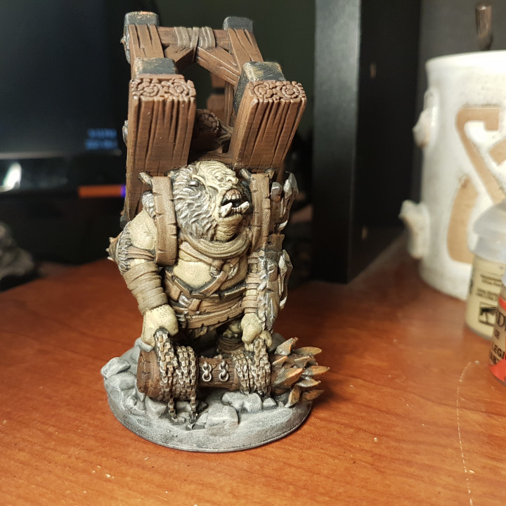 3D Print of Deluxe Siege Ogre by Madpixie02