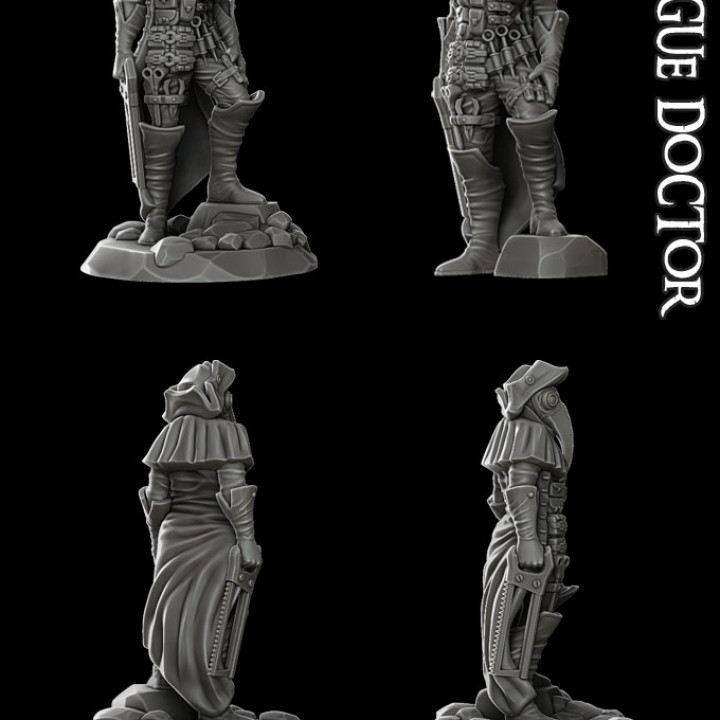 3D Printable Plague Doctor by RocketPigGames