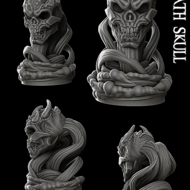 3D Printable Death Skull by RocketPigGames