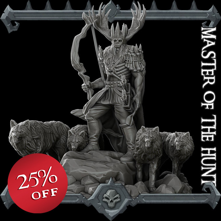 3D Printable Deluxe Master of the Wild Hunt by RocketPigGames