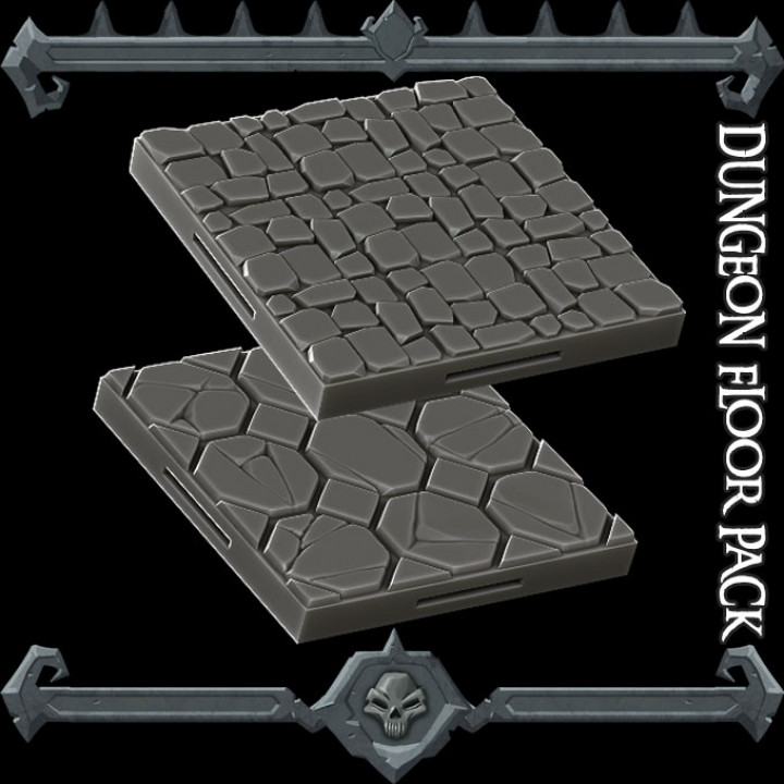 3D Printable Gothic City: Dungeon Floor Pack by RocketPigGames