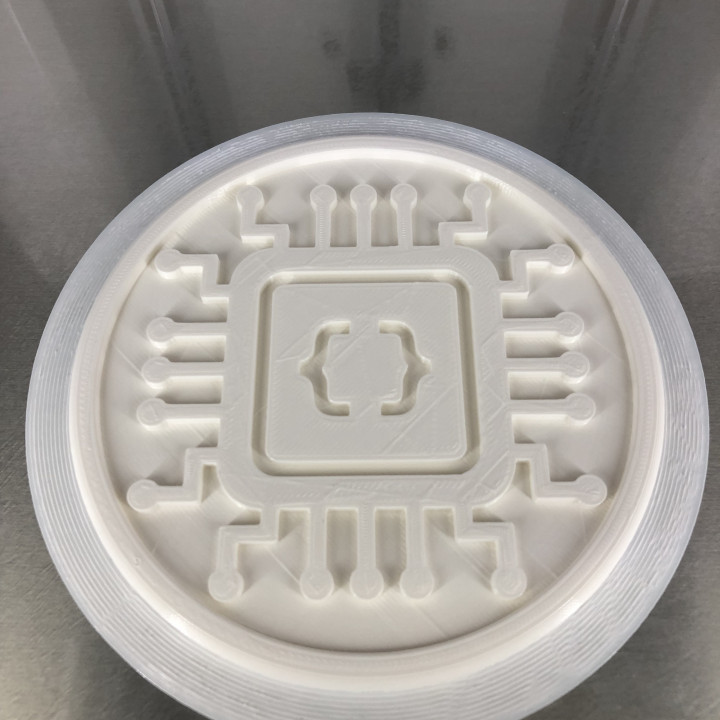 3D Printable Chip coaster by raimonvibe