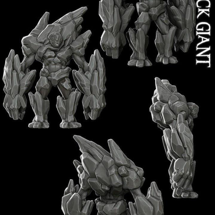 3D Printable Deluxe: Rock Giant by RocketPigGames