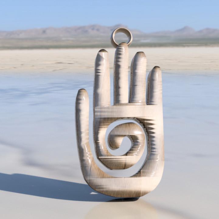 3D Printable Mayan hand earrings by Idea Lab