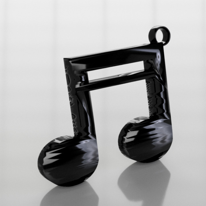 3D Printable Sixteenth note earrings (two files!) by Idea Lab