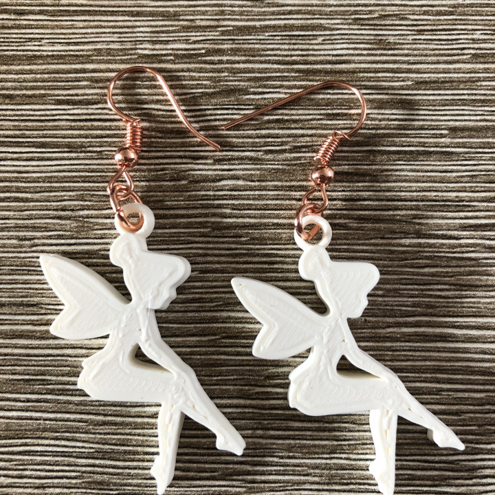 3D Printable Tinker Bell earrings by Raimon Baudoin