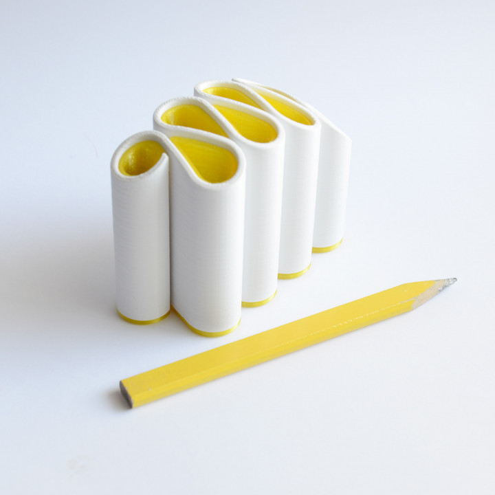 3D Printable Wave Caddy by Clockspring