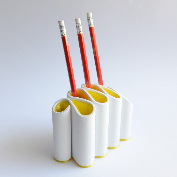 3D Printable Wave Caddy by Clockspring