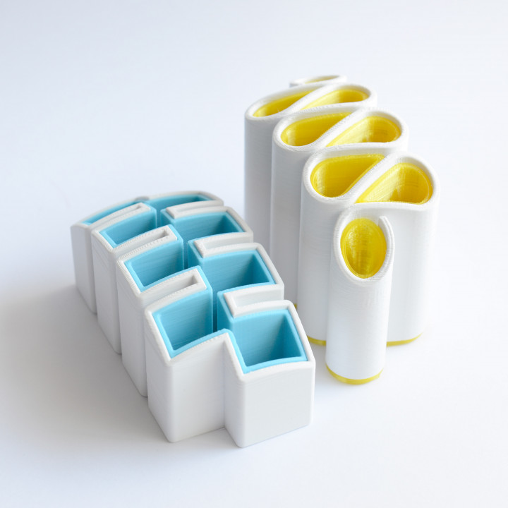 3D Printable Wave Caddy by Clockspring