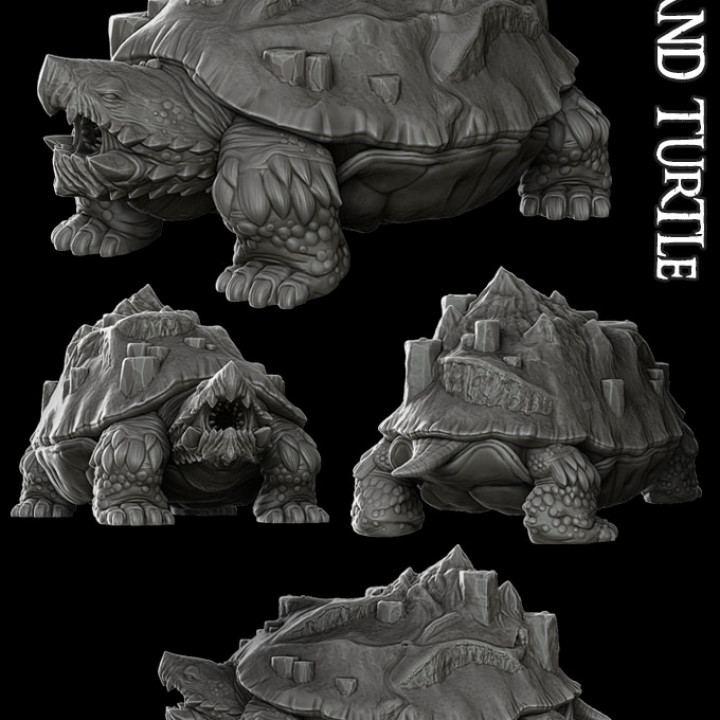 3D Printable Epic Model Kit: Island Turtle by RocketPigGames
