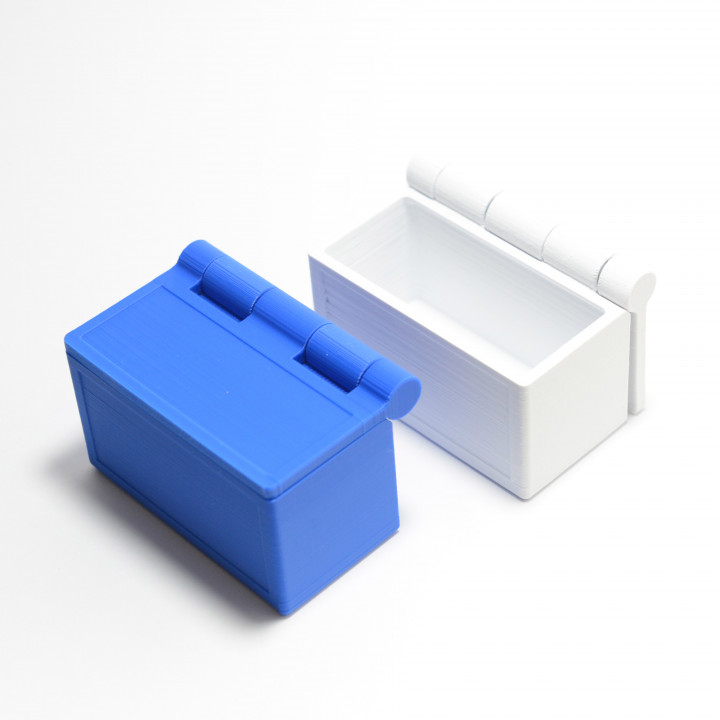 3D Printable Polarity Box - hinged lid prints in place, zero support ...