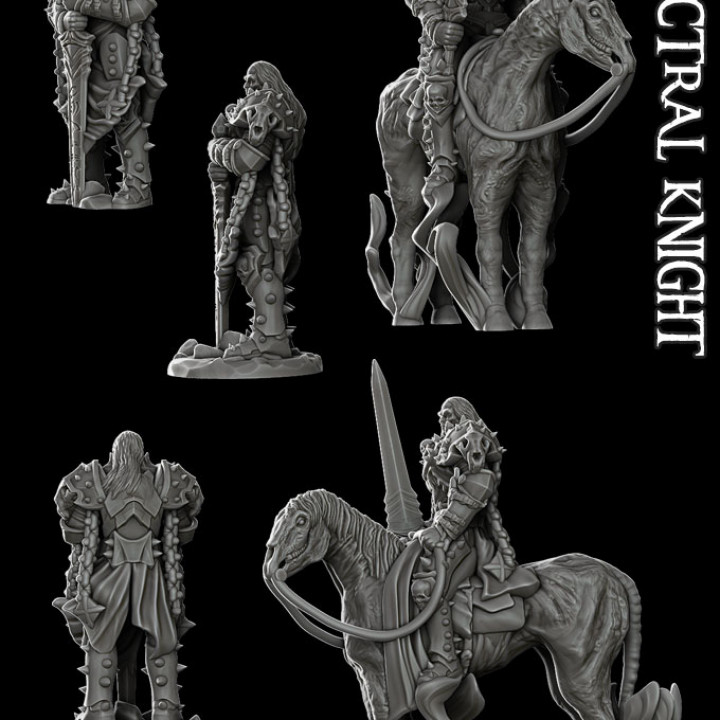 3D Printable Deluxe: Spectral Knight by RocketPigGames